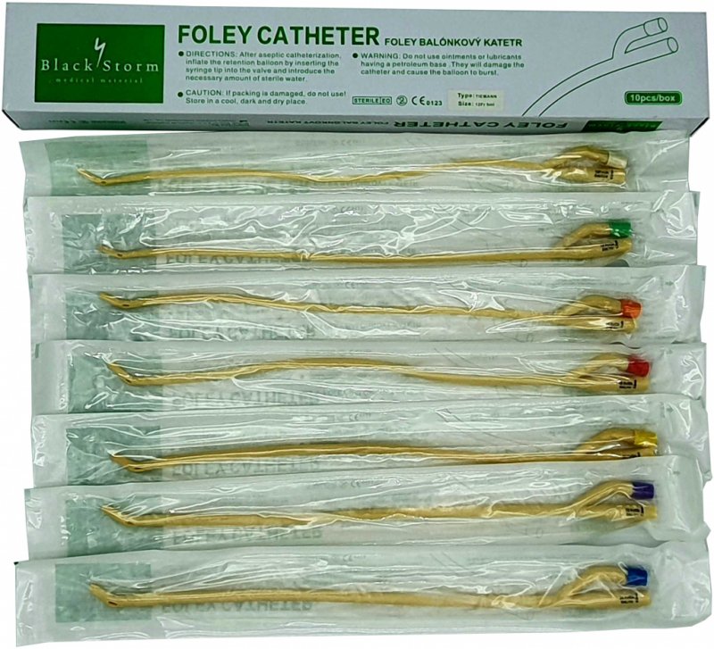 Močový katetr Tiemann CH 22 s 5ml balónkem od 22 Kč na Hledejceny.cz