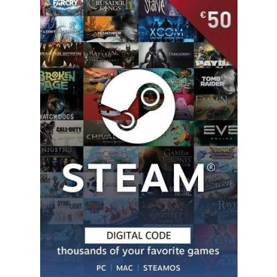 Valve Steam Dárková Karta 50 € od 1 350 Kč - Heureka.cz