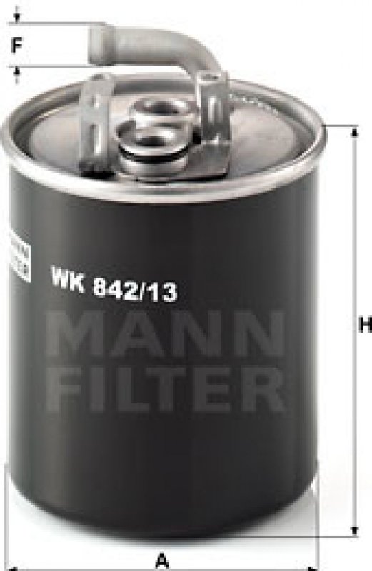 MANN-FILTER WK 842/13 palivovy filtr – Zboží Mobilmania