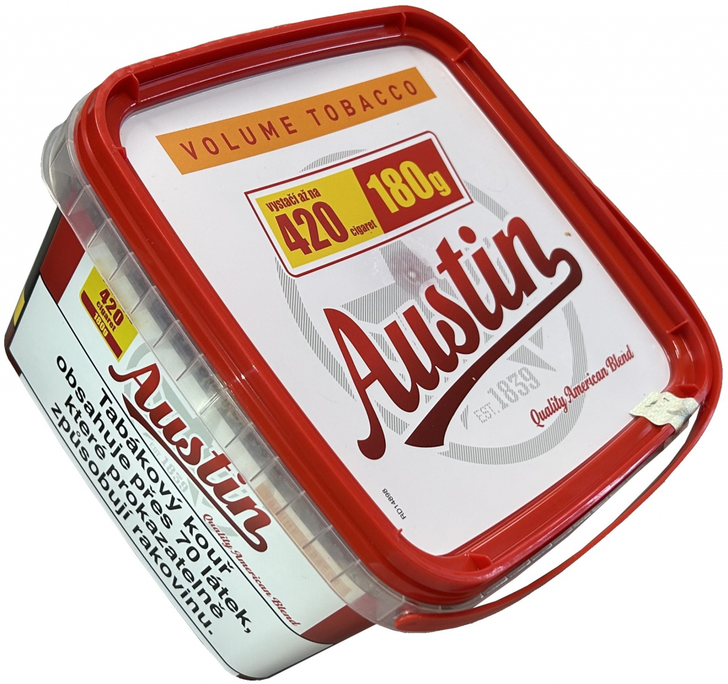 Austin Red cigaretový tabák 180 g od 1 059 Kč - Heureka.cz