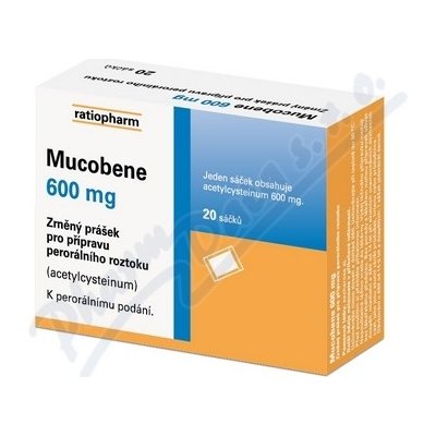 MUCOBENE 600MG POR GRA SOL SCC 20 od 143 Kč - Heureka.cz