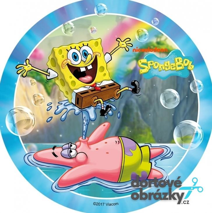 Jedlý tisk SPONGEBOB materiál: JEDLÝ PAPÍR Ⓜ️, velikost: průměr 10 cm ☝ ...