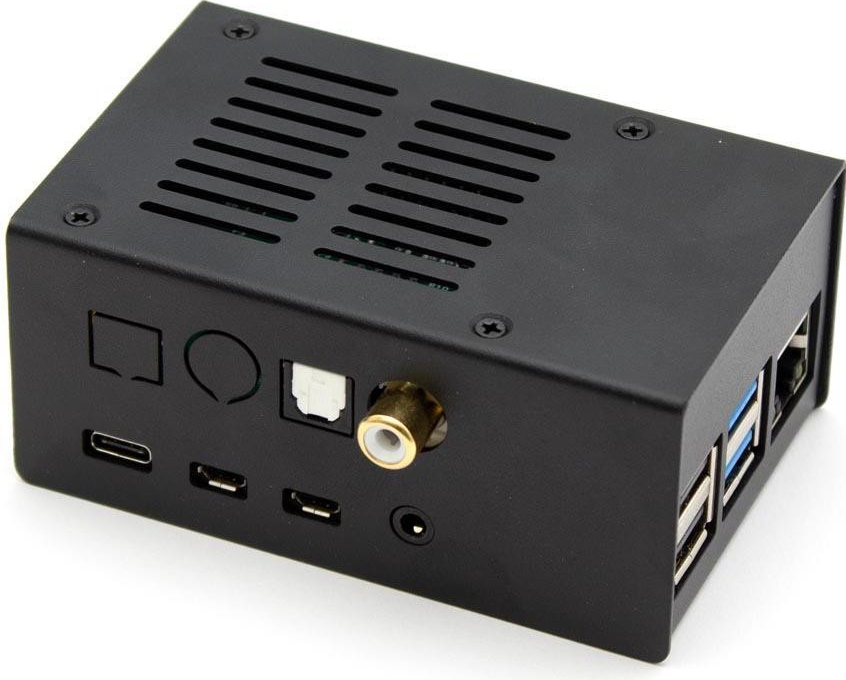 HiFiBerry Ocelové pouzdro pro HiFiBerry Digi+ a Raspberry Pi 4 V2 ...
