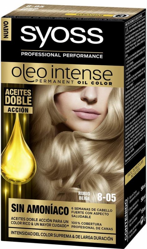Syoss Oleo Intense Color 8-05 béžově plavý – Sleviste.cz