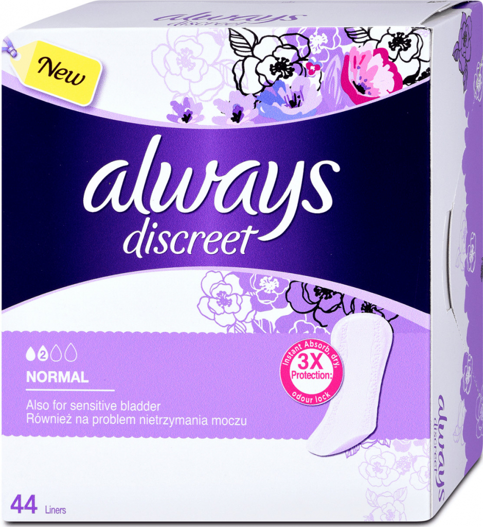 Always Discreet Normal inkontinenční slipové intimní vložky 44 ks od 86 ...