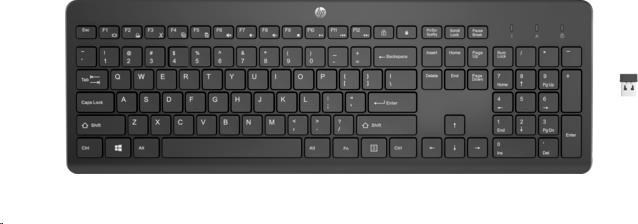 HP 230 Wireless Keyboard 3L1E7AA#BCM od 468 Kč - Heureka.cz