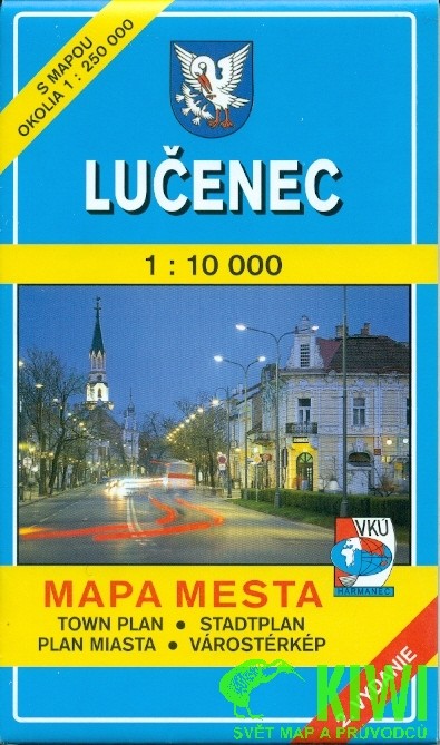 Lučenec Mapa mesta Town plan Stadtplan Plan miasta Várostérkép od 50 Kč ...