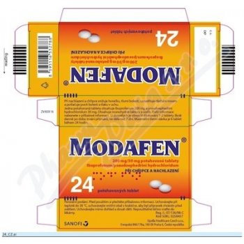 MODAFEN POR 200MG/30MG TBL FLM 24 od 274 Kč - Heureka.cz