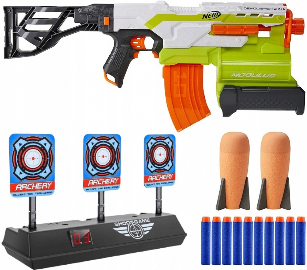 NERF AUTOMAT DEMOLISHER 2V1 ELEKTRONICKÝ ŠTÍT od 1 625 Kč - Heureka.cz