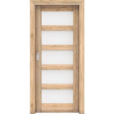 INVADO Posuvné dveře do pouzdra Larina Nube 3 ECO-FORNIR FORTE Bílá CPL ...