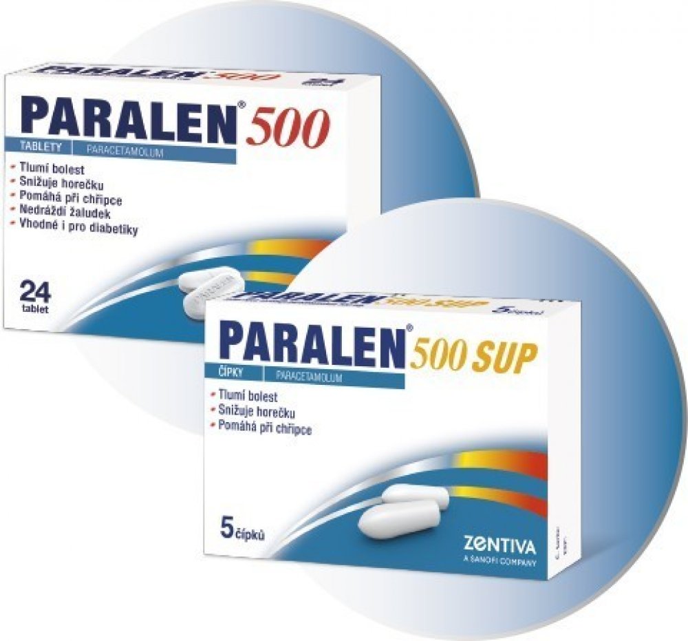 Paralen 500 sup rct.sup. 5 x 500 mg | Srovnanicen.cz