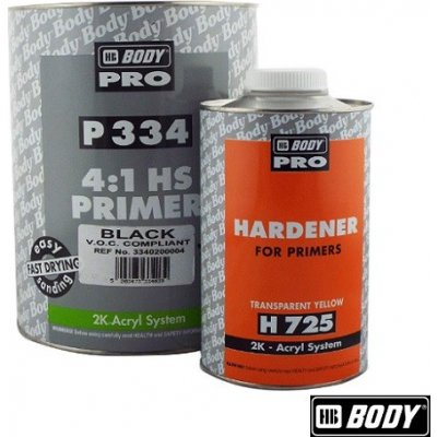 HB BODY PRO P 334 2K HS Filling Primer 4:1 4 l + 1 l bílý – Zboží Mobilmania