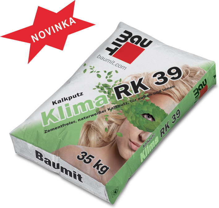 Baumit Klima RK 39 - vápenná omítka pro exteriér a interiér - 35 kg balení 35 kg (ks) od 575 Kč ...