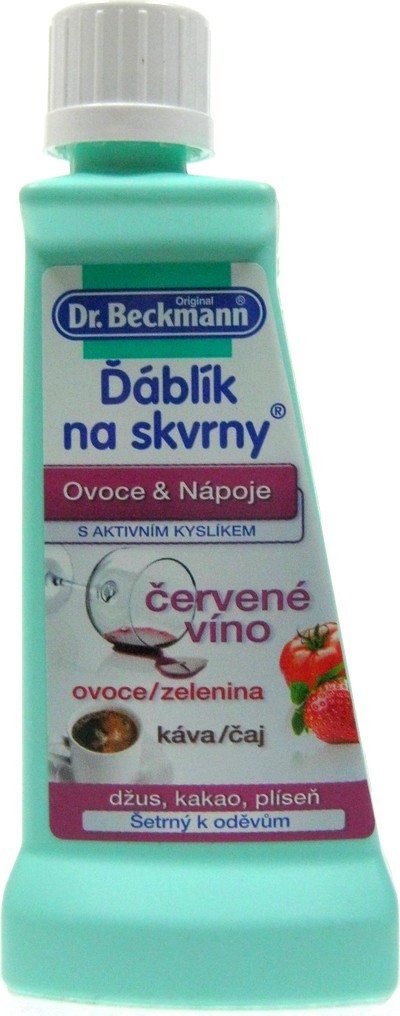 Dr.Beckmann Ďáblík na skvrny ovoce nápoje červené víno zelenina jod 50 ml od 69 Kč - Heureka.cz