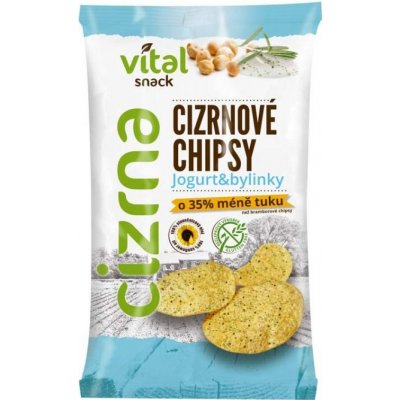 Vital Snack Cizrnové chipsy Jogurt a bylinky 65 g od 32 Kč - Heureka.cz