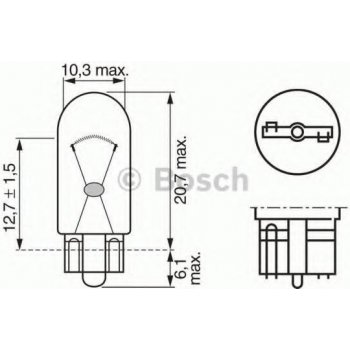 Bosch W5W W2,1x9,5d 12V 5W od 13 Kč - Heureka.cz
