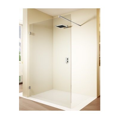 RIHO SCANDIC NXT X400 120 pevná stěna chrom/sklo čiré+Riho Shield v ...