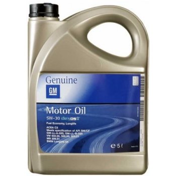 Opel GM Motor Oil Dexos 1 5W-30 5 l od 785 Kč - Heureka.cz