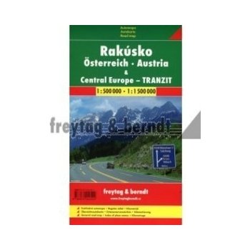 Automapa Rakousko a Střední evropa tranzit 1:500 00 1:1 500 000 od 159 ...