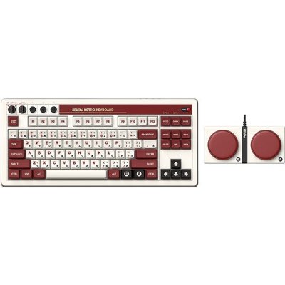 8BitDo Retro Mechanical Keyboard Fami Edition + Dual Super Buttons ...