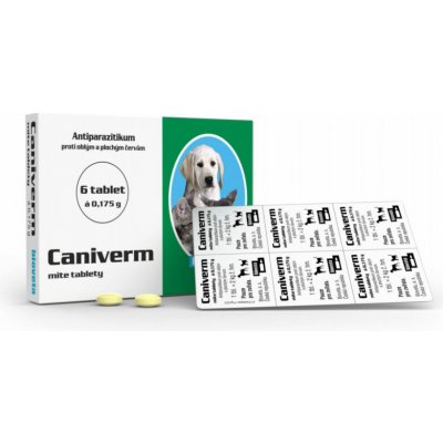 Caniverm forte tbl 6 x 175 mg od 161 Kč - Heureka.cz