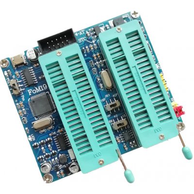 Neven Sada 2v1 FoM19 MCU 51 USB Programátor AT89C52 C2051 24C02 93C46 S51 downloader + adaptér ...