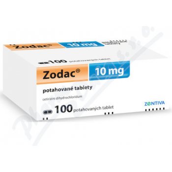 ZODAC POR 10MG TBL FLM 100 od 173 Kč - Heureka.cz