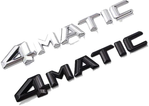 Nápis 4MATIC logo na kufr Mercedes Benz - Stříbrná logo / znak od 180 ...