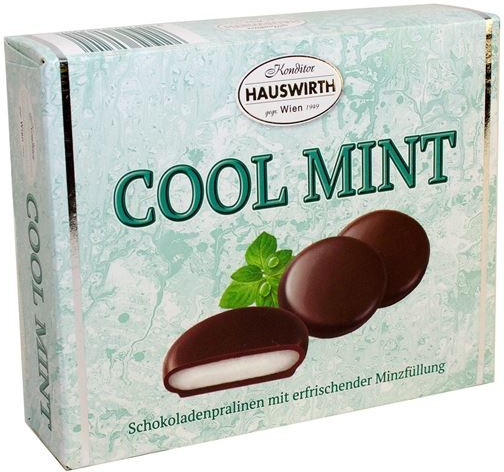 Hauswirth Čokoládové mátové bonbóny 135 g od 91 Kč - Heureka.cz