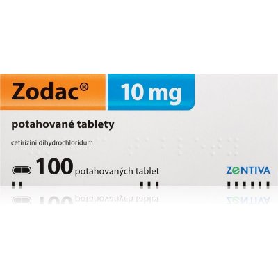 ZODAC POR 10MG TBL FLM 100 od 173 Kč - Heureka.cz