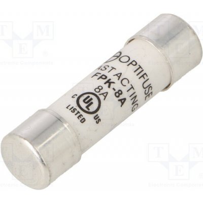OPTIFUSE FPK-8A Fuse: fuse; quick blow; 8A; 600VAC; 600VDC; cylindrical ...