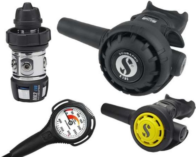 Scubapro MK2+ EVO 300bar/R195/R095octopus +Mano Compact DIN – Zboží ...