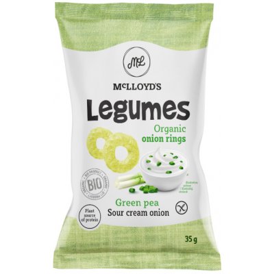 McLloyd´s Legumes Bio Extrudované bezlepkové hráškové křupky smetana a ...