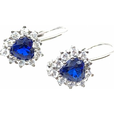 Šperky Jan Kos stříbrné náušnice s modrým kamenem 3210570 od 819 Kč ...