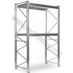 regál SUPERBO 4 2000 x 1800 x 1000mm,2 úrovně,nosnost 1950 kg skladový regál - Nejlepší Ceny.cz