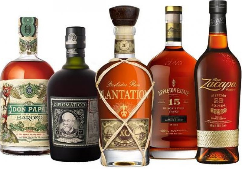 Don Papa Baroko 40% 0,7 l a Diplomático Res. Exc. 40% 0,7 l a Plantation XO 20th Anniv. 40% 0,7 ...