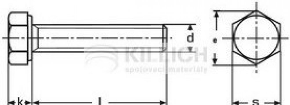 šroub M8x60 ŽÁROVÝ ZINEK ISO FIT 8.8 šestihranný, celý závit, DIN 933 – Zboží Mobilmania