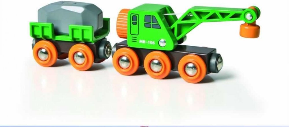 Brio 33698 Vagon + jeřáb – Zboží Mobilmania