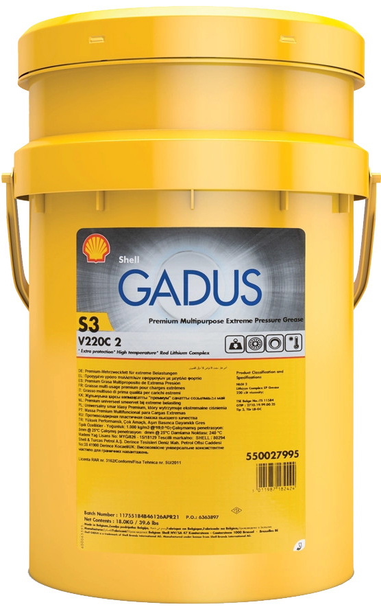 Shell Gadus S3 V220 C2 18 kg od 3 499 Kč - Heureka.cz