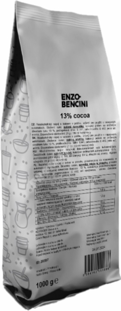 Enzo Bencini 13% cocoa 1000 g od 170 Kč - Heureka.cz