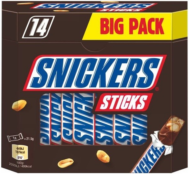 Snickers Big Pack 301 g od 119 Kč - Heureka.cz