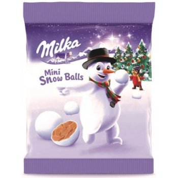 Milka Mini Snowballs čokoládové bonbóny 100 g od 55 Kč - Heureka.cz