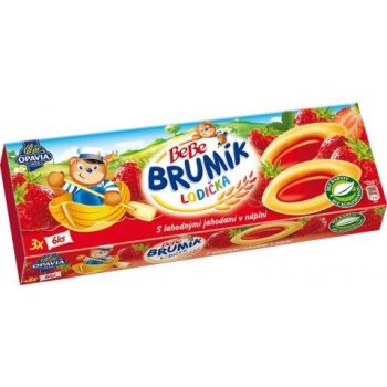 Opavia Bebe Brumík lodička jahodová 120 g od 38 Kč - Heureka.cz