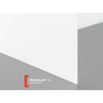 Röhm Plexisklo Plexiglas GS 10 mm WH10 propustnost 70% 1010 x 2030 mm ...