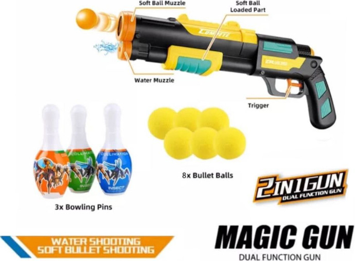 Magic gun 2in1 Brokovnice na vodu a kuličky od 549 Kč - Heureka.cz
