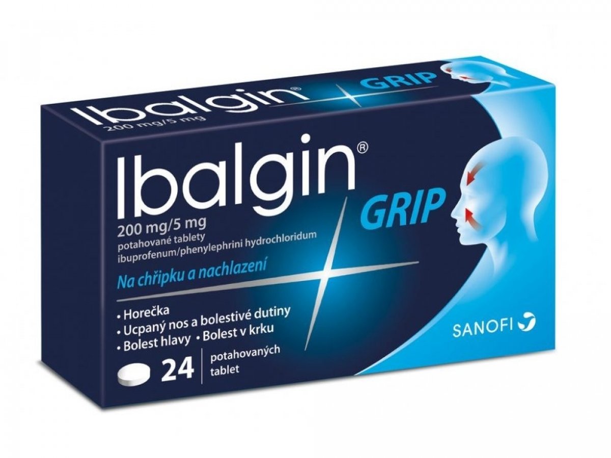IBALGIN GRIP 200MG/5MG TBL FLM 24 - Heureka.cz