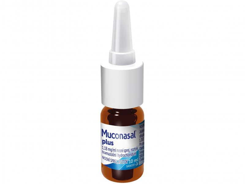 MUCONASAL PLUS NAS 1,18MG/ML NAS SPR SOL 1X10ML od 91 Kč - Heureka.cz