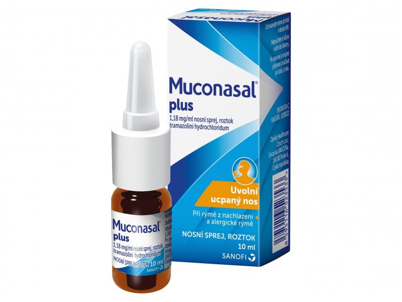 MUCONASAL PLUS NAS 1,18MG/ML NAS SPR SOL 1X10ML od 91 Kč - Heureka.cz