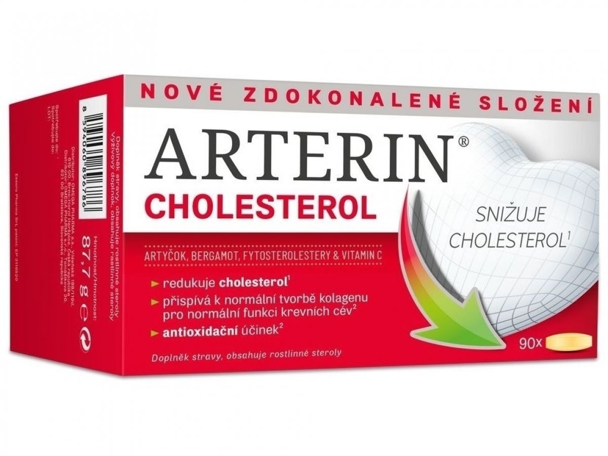 Arterin Cholesterol 90 tablet od 589 Kč - Heureka.cz