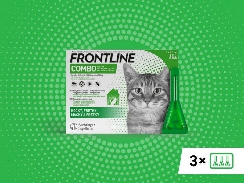 Frontline Combo Spot-On Cat 3 x 0,5 ml od 369 Kč - Heureka.cz